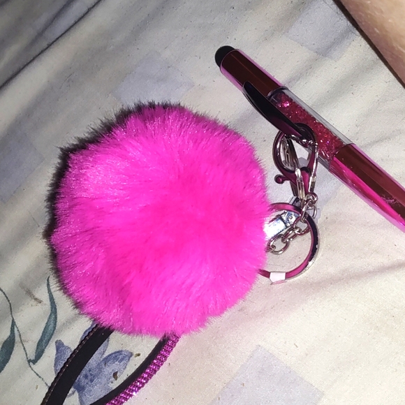 Other | Pretty Luminous Pen With A Pretty Puff Ball And A Wristband ...